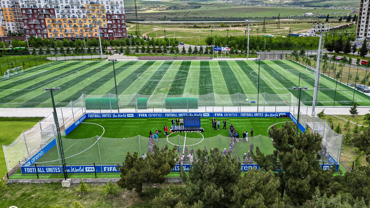 FIFA Arena - ვარკეთილის საფეხბურთო ცენტრში ახალი მოედანი გაიხსნა